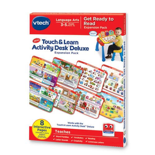 Vtech Touch & Learn Activity Desk Deluxe Expansion Pack - Get Ready to ...